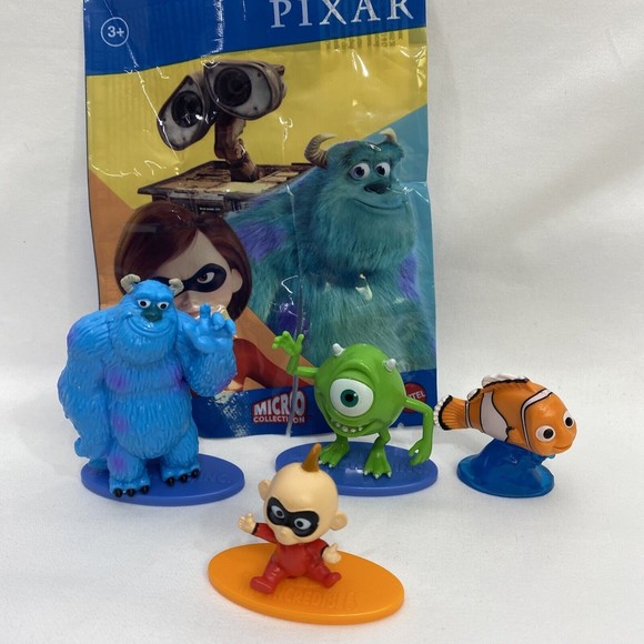 Pixar | Toys | Disney Pixar Micro Collection 4 Mini Figures Ages 3 ...